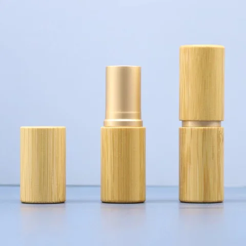 Buy Custom Laser Engraving Empty Wood Bamboo Lip Balm Container 5 G ...