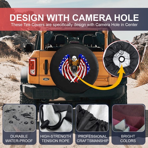 Buy Custom Tire Cover Any Graphics Any Logo Spare Tire Cover Waterproof ...