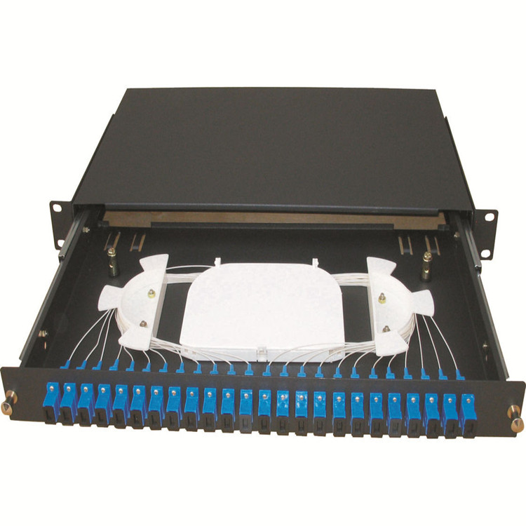 Buy Din Rail Sliding Fiber Patch Panel 1u 19 Inches Rack Mount Lc Sc ...