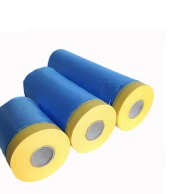 Buy Disposable Plastic Pre-taped Masking Film With Paper Tape from ...