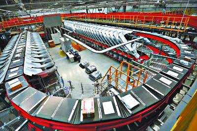 Buy Double Ring Sorting Machine Logistics Transport High Speed Belt ...