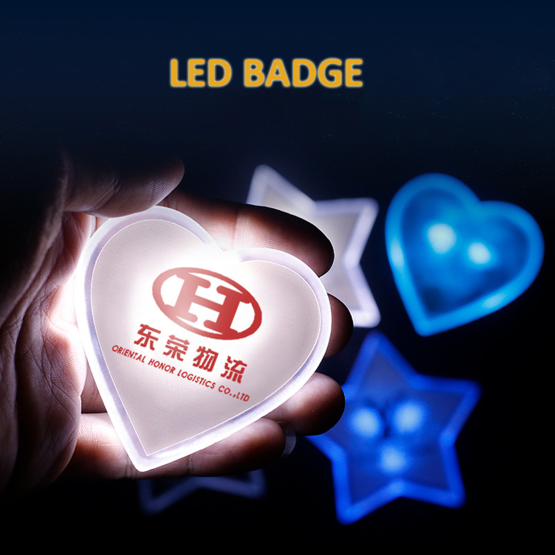 Buy Factory Customized Design Badge Company Logo Led Badge For ...