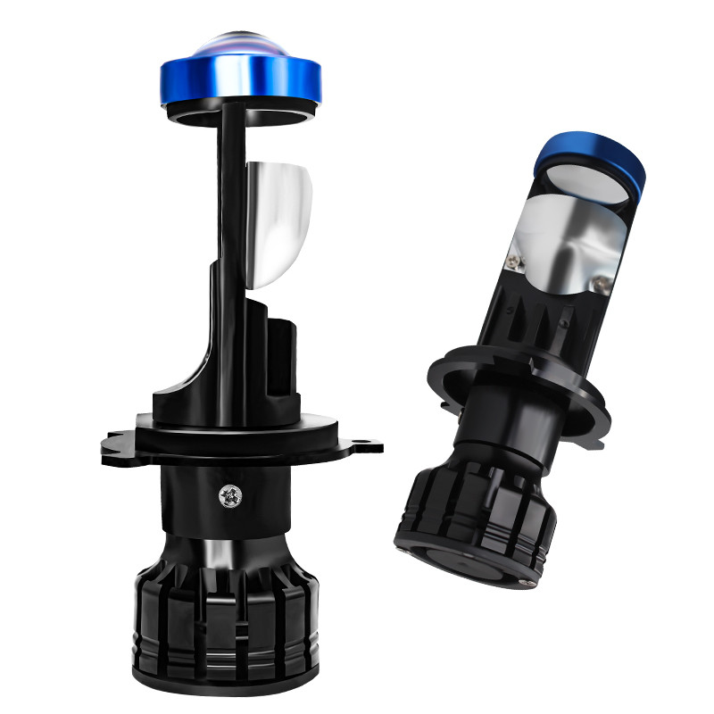 Buy Fan Cooling Mini H4 Projector Lens Headlights Cleary Cutline Led ...