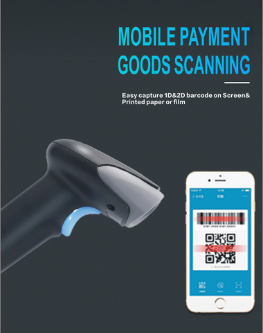 Buy Farsun Handheld Qr Code Scanner Android Barcode Scanning Gun 1d 2d ...