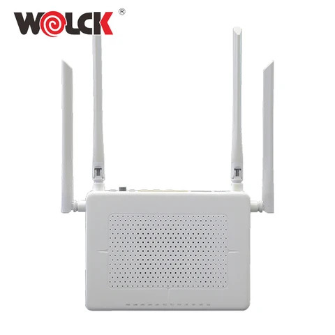 Buy Gpon Ont 5g Ac 4ports 2pots Catv Wifi Gepon Ont Ac Catv Gpon Ont from SHENZHEN WOLCK NETWORK ...