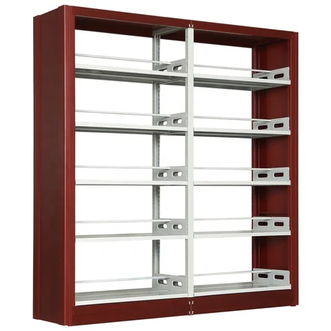Buy Heavy Duty Library Furniture Reading Hall Display Library Bookcase ...