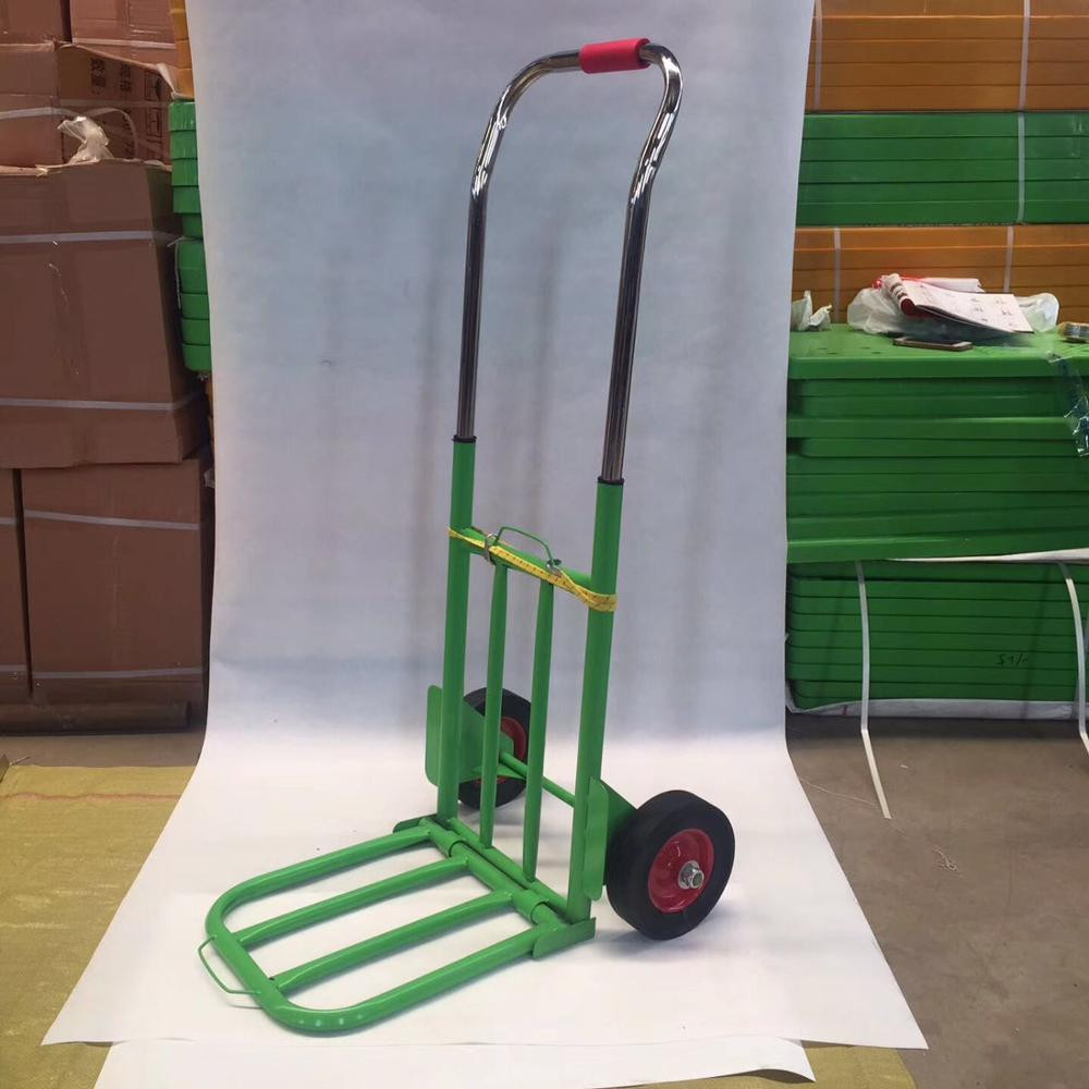 Buy Heavy Duty Warehouse Hand Cart Push Truck Folding Hand Trolley Hand ...