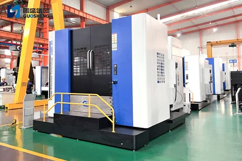 Buy Hme80 Heavy Cutting Cnc Horizontal Milling Machines Machining Center from Nantong Guosheng ...