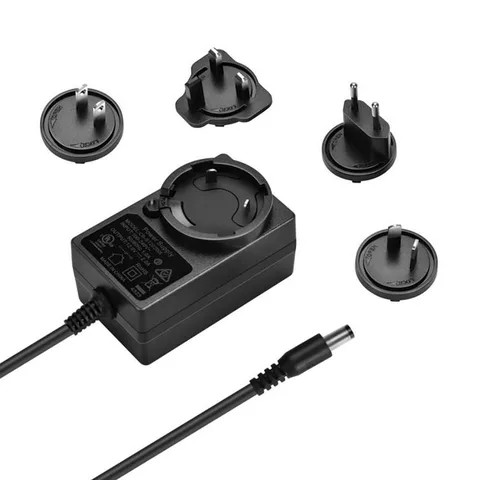 Buy Interchangeable Plug Adapter 5v 4a Power Supply 5 Volt 4 Amp Ac Dc ...