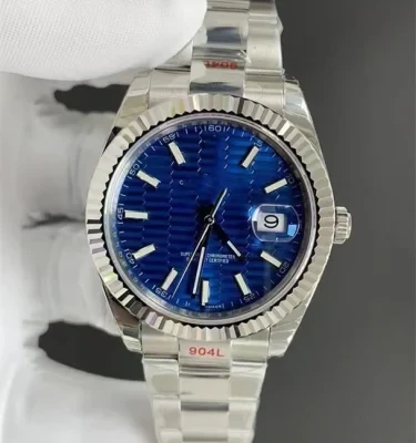 Buy Latest Noob Watch Clean Factory 41mm Wave Blue Dial 3235 Movement ...