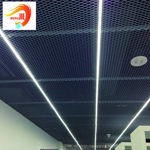 Buy Light Metal Building Expanded Aluminium Sheet Metal Grid Ceiling ...