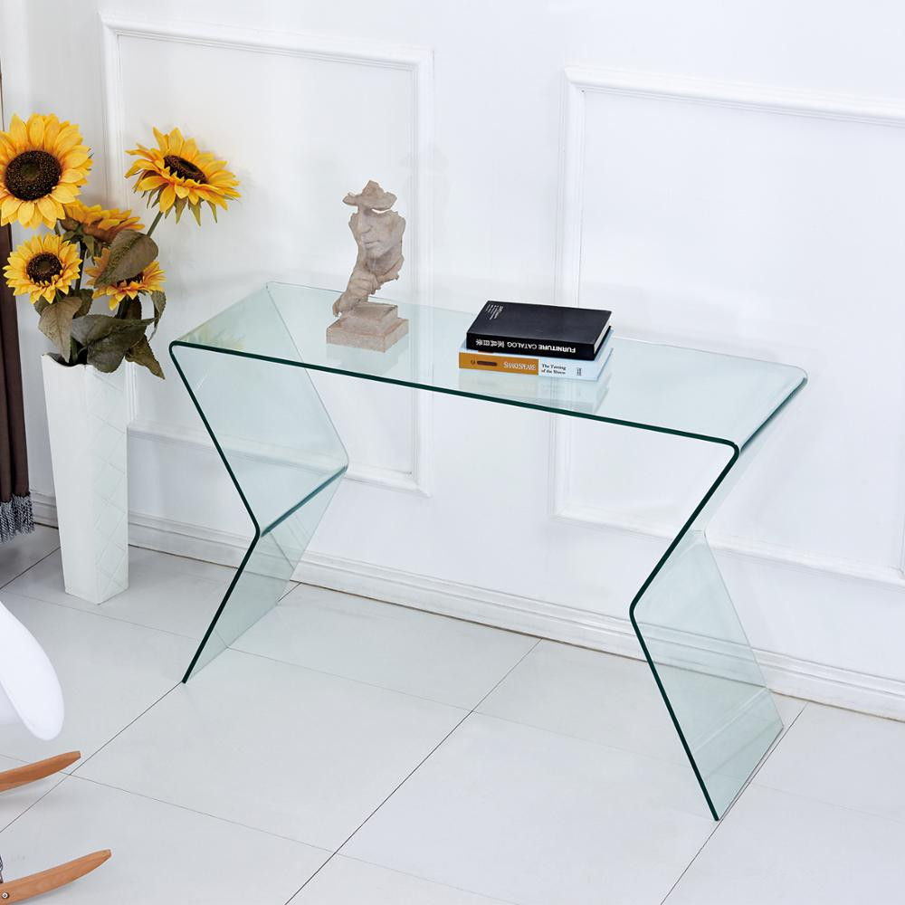 Buy Living Room Furniture Transparent Console Table Narrow Side Long ...