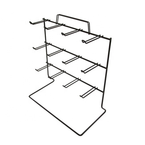 Buy Metal 12 Double Peg Hook Wire Counter Top Key Chain Display Rack ...