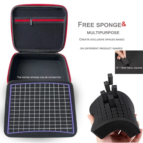 Buy New Diy Sponge Grid Digital Storage Bag Mobile Hard Disk Sorting ...