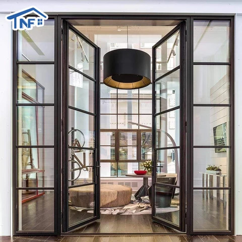 Buy Nf Aluminum French Glass Doors Front Doors Designs from Foshan NF ...