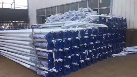 Buy Outdoor Galvanized Lamp Post 5m Street Light Pole Q235 Street Light ...