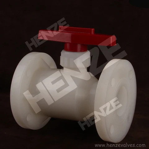 Buy Plastic Upvc, Cpvc, Pph, Pvdf, Frpp Flanged Pvc Plastic Ball Valve from Henze Valves ...