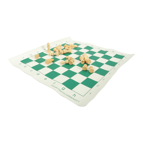Buy Portable Leather Travel Roll-up International Chess Board Game from ...
