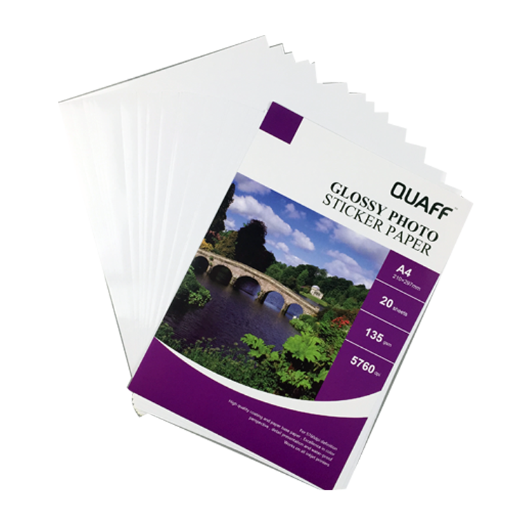 Buy Quaff Glossy Photo Sticker Paper A4 Photo Paper from Yiwu Shangtu ...
