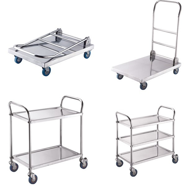 Buy Restaurant Stainless Steel Kitchen Food Trolley Dining Service Cart ...