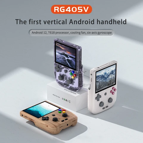 Buy Rg405v Retro Handheld Game Consoles Player T618 4 Inch Wifi Android ...