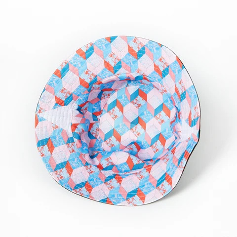 Buy Summer Custom Sublimation Printing Double-sided Bucket Hat All Over ...