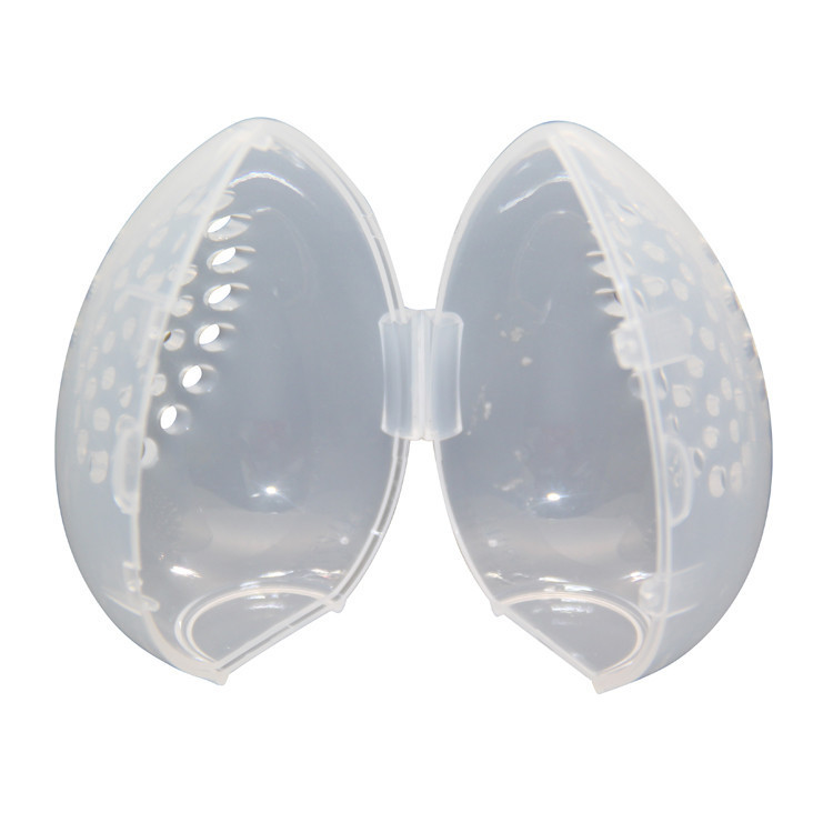 Buy Transparent Egg Shaped Beauty Sponge Blender Cosmetic Puff Storage ...