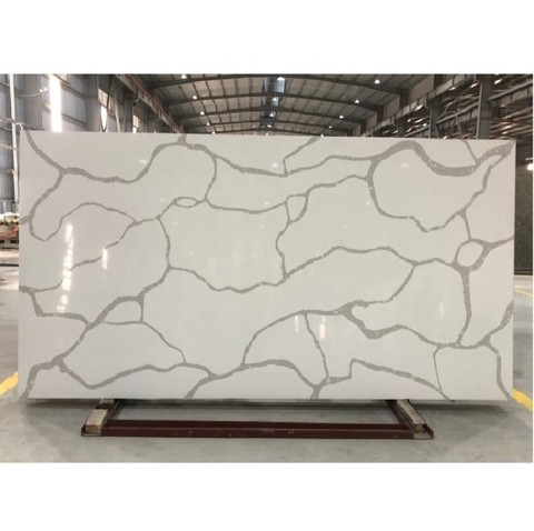 Buy Various Style Calacatta White Veined Quartz Stone For Kitchen ...