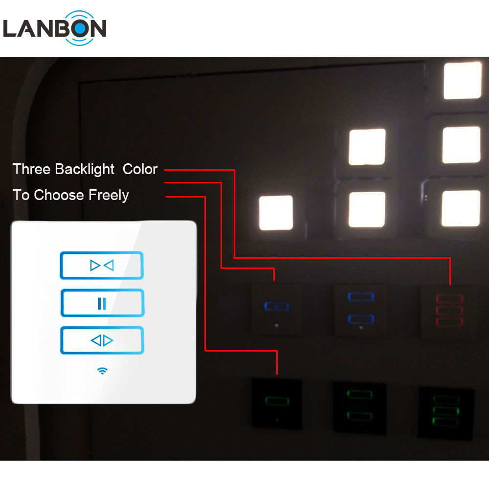 Buy Wifi Control Smart Home Window Curtain Wall Switch Phone Remote ...