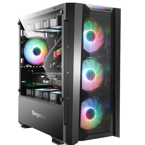 Buy Ygm M-atx/itx Acrylic Pc Case Desktop Computer Case Silent Water ...