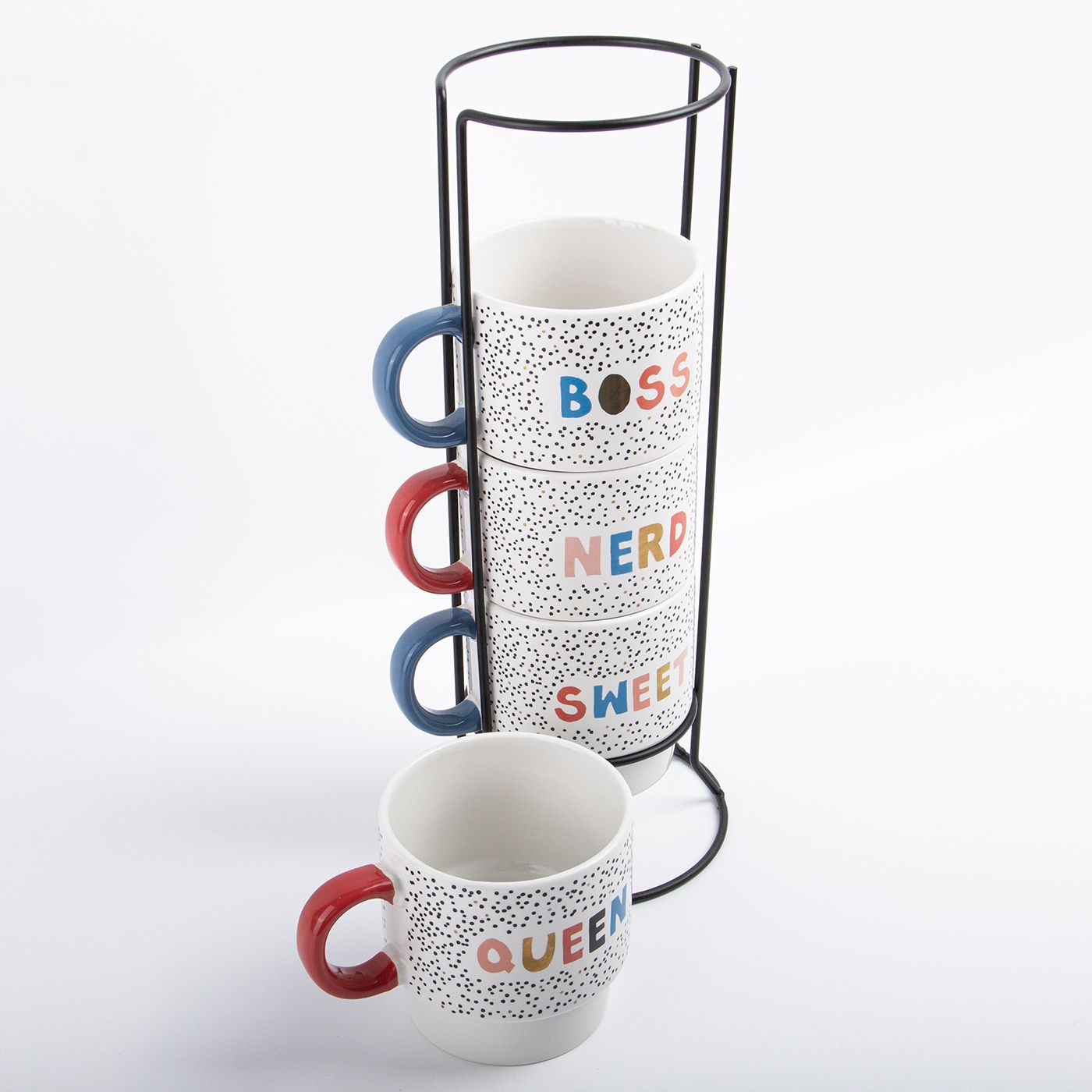 Buy Ceramic Stacking Mug Set With Stand from Suzhou Hengshuo Imp & Exp Co., Ltd., China ...