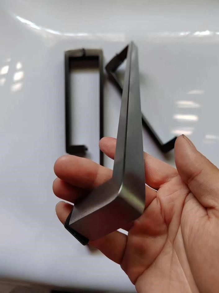 Buy Square Tube Rounded L-shaped Handle from Bohong Stainless Steel ...