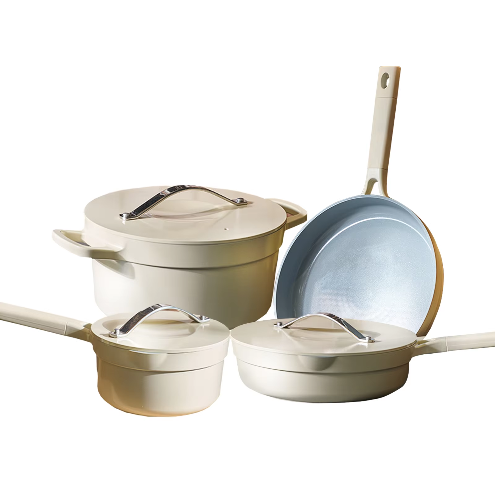 Buy Die-casting Nonstick Cookware Set Aluminum Ceramic Coating Pots And ...