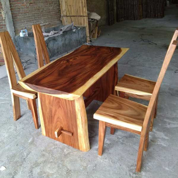 Buy Trembesi Dining Table Set With A Chair from Mebel Trembesi Jepara ...