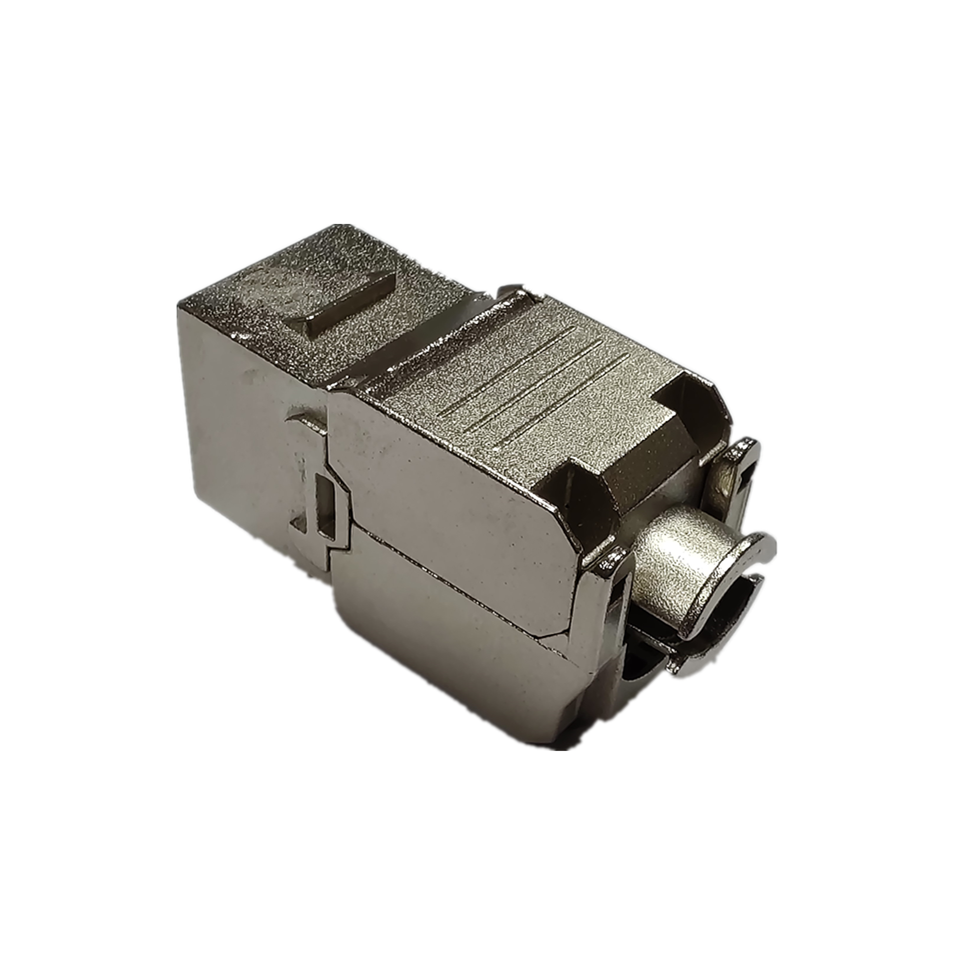 Buy 180 Degree Utp Cat6 Cat6a Nickel Color 3m Toolless Module Zinc ...