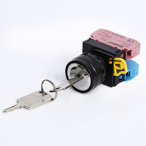 Buy 22mm Panel Mounted Key Rotary Start Locking Or Self Reset ...