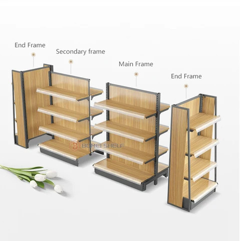 Buy Adjustable Disassembled Convenience Store Supermarket Gondola ...
