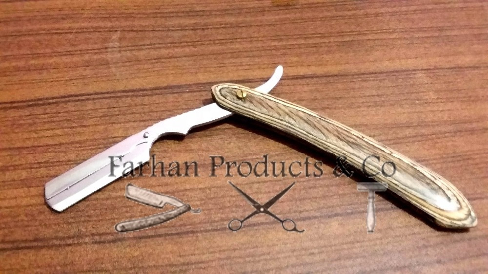 Buy Barber Razor/ Wood Handle Barber Razor/ Straight Edge Barber Razor ...