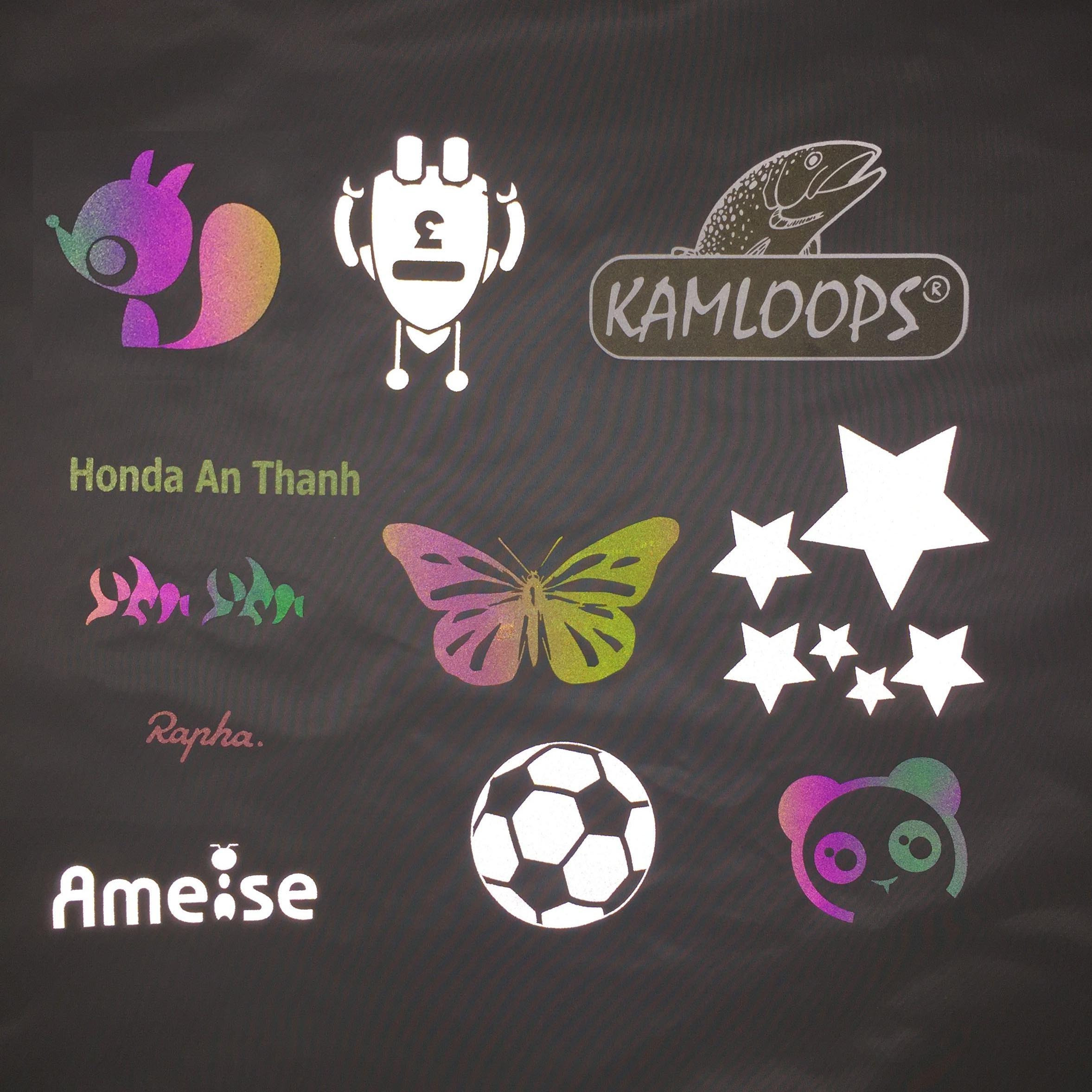 Buy Butterfly Reflective Logo Sticker Reflective Transfer Label ...