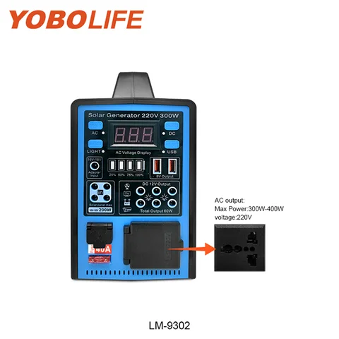 Buy Camping 300w Emergency Back Up Generator Portable Solar Energy Kits ...