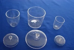 Buy Clear Transparent Quartz Glass Crucible With Lid from Yongsin ...