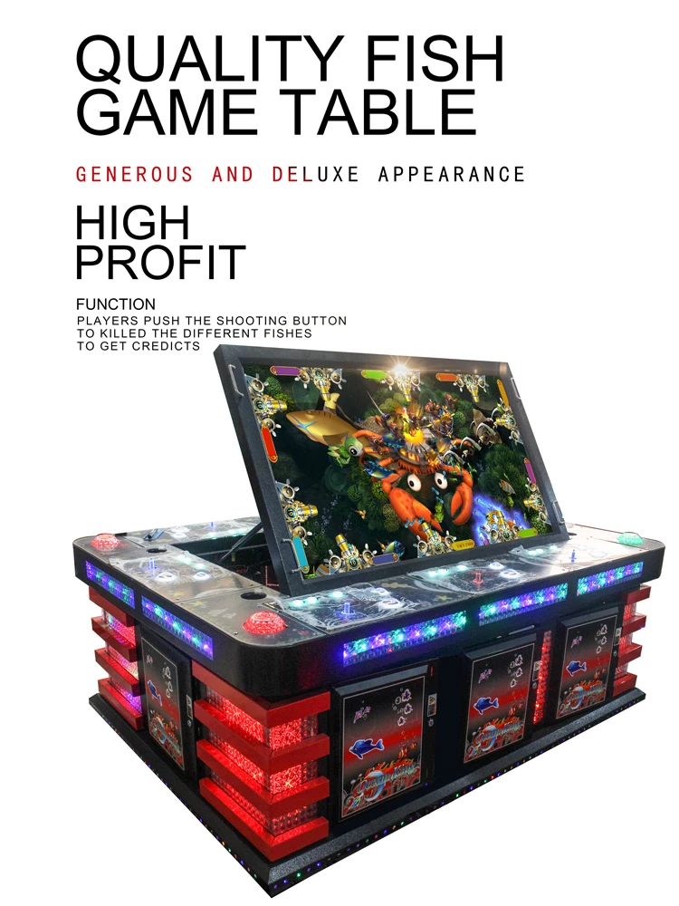 Buy Coin Operated 8 Player Empty Fish Shooting Game Table Skill Fish ...