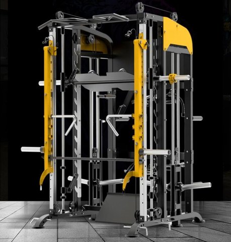 Buy Commercial Fitness Machine Strength Training Gym Power Rack Smith ...