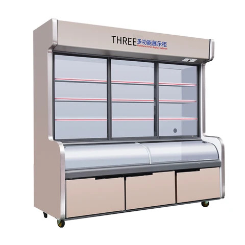 Buy Commercial Multi-storey Three-temperature Chiller Glass Restaurant ...