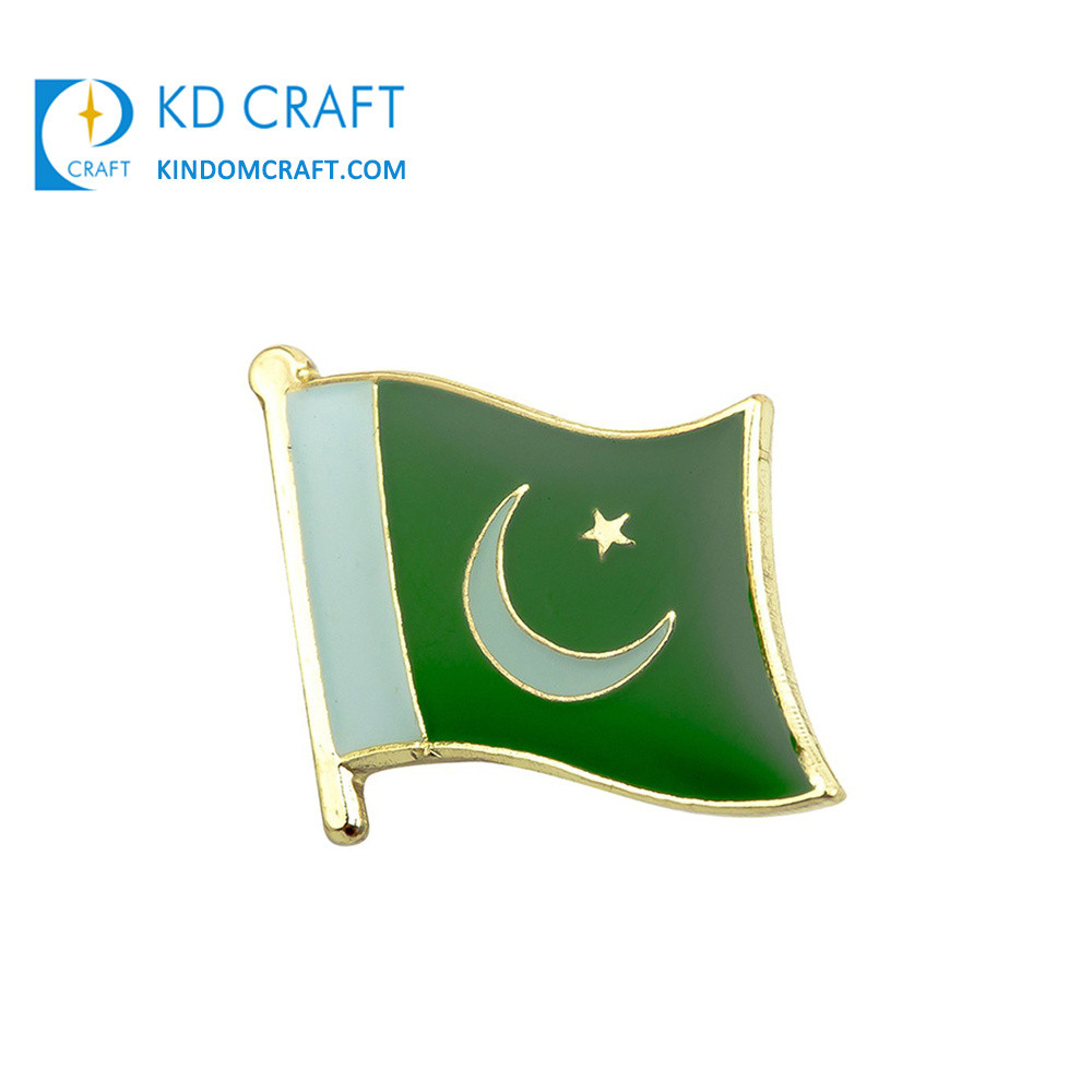 Buy Custom 2d Flag Enamel Gold Pin Badge (ln-0196) from Zhongshan KD ...