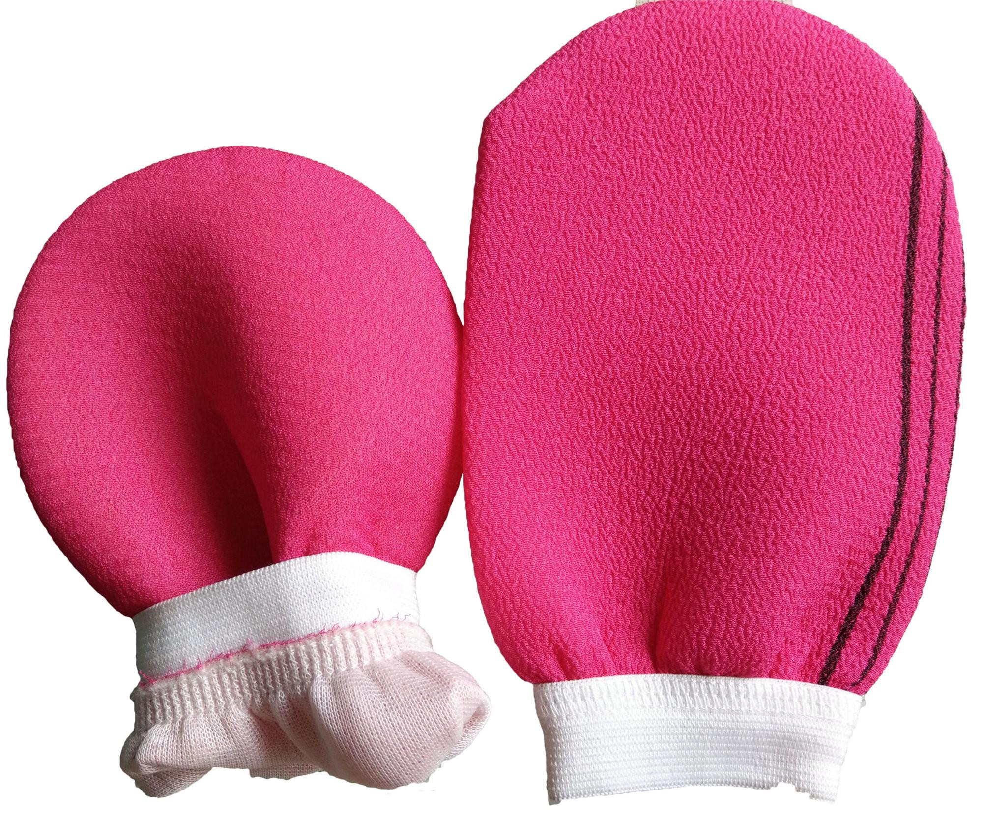 Buy Deep Skin Spa Body Shower Glove Bath Sponge With Color Strips Tan ...