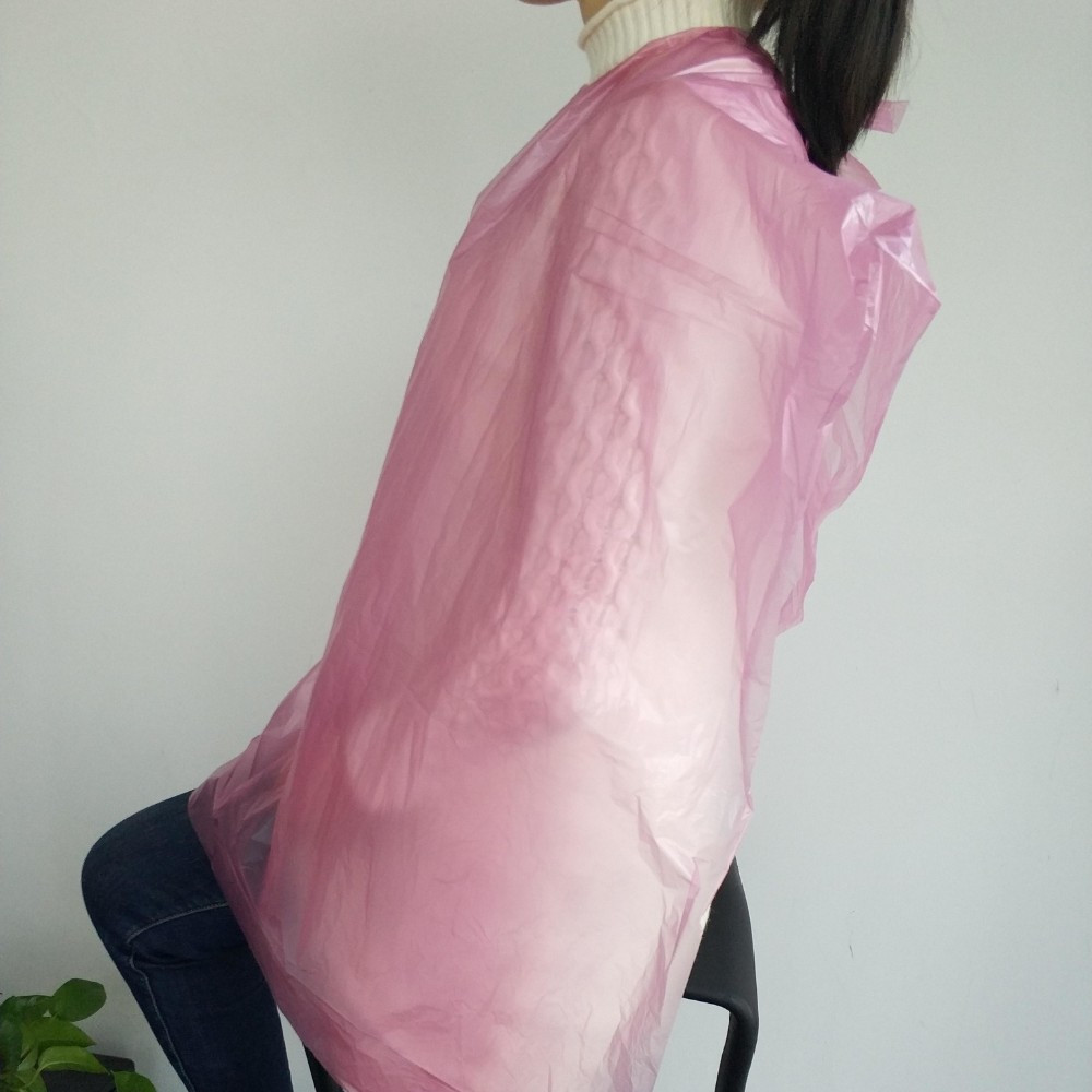 Buy Disposable Plastic Barber Cape from weifang ruixiang plasitc ...