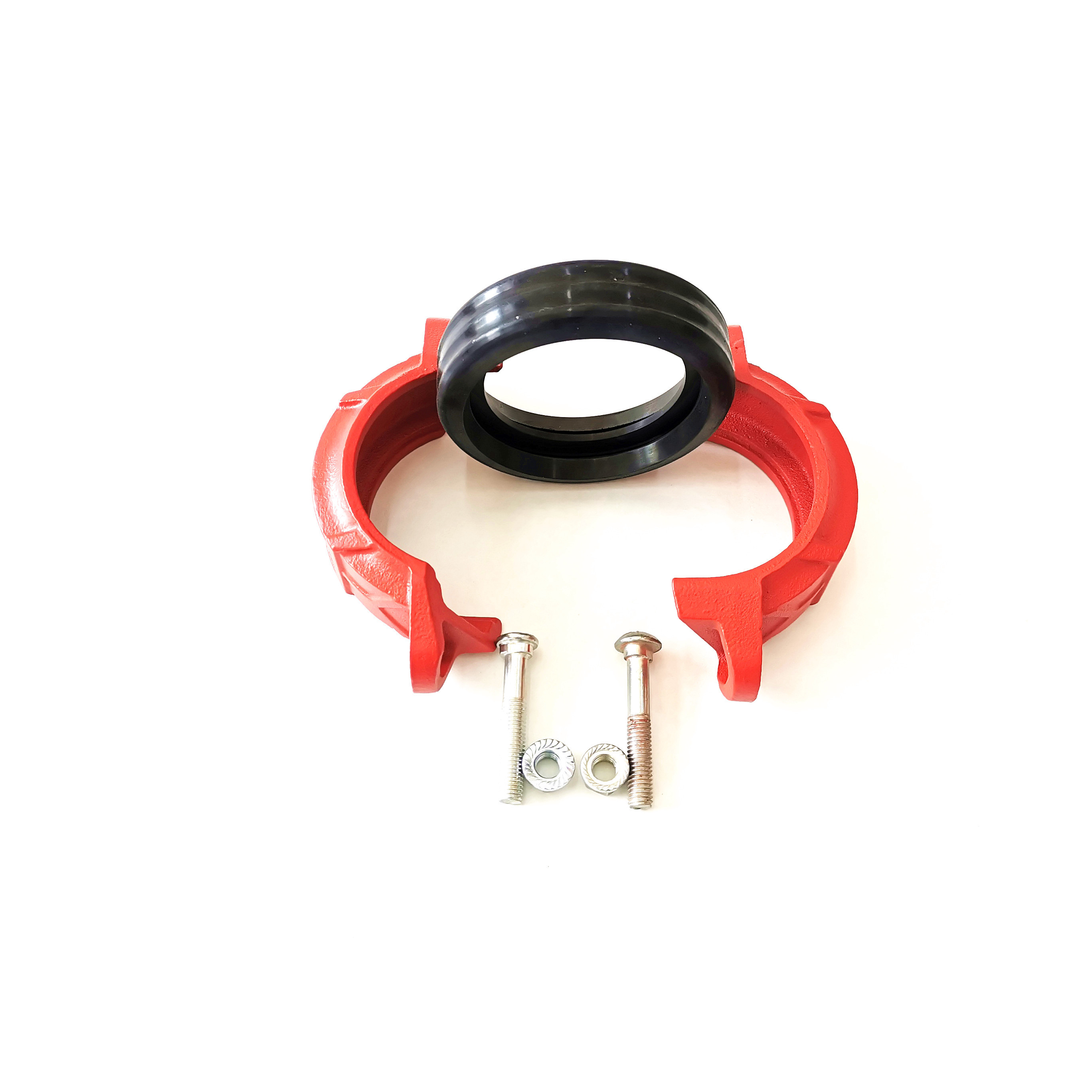 Buy Ductile Iron Red Color Cast Iron Pipe Fittings Flexible Coupling ...