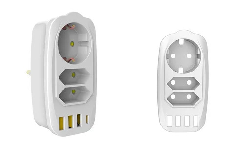 Buy Eu Standard Socket Power Plugs Sockets 250v Power Wall Charger 3usb ...