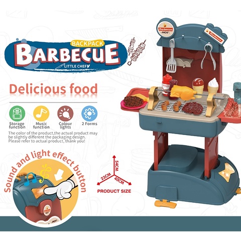 Buy For Kids Portable Plastic Pretend Play 2 In 1 Backpack Tool Kitchen ...